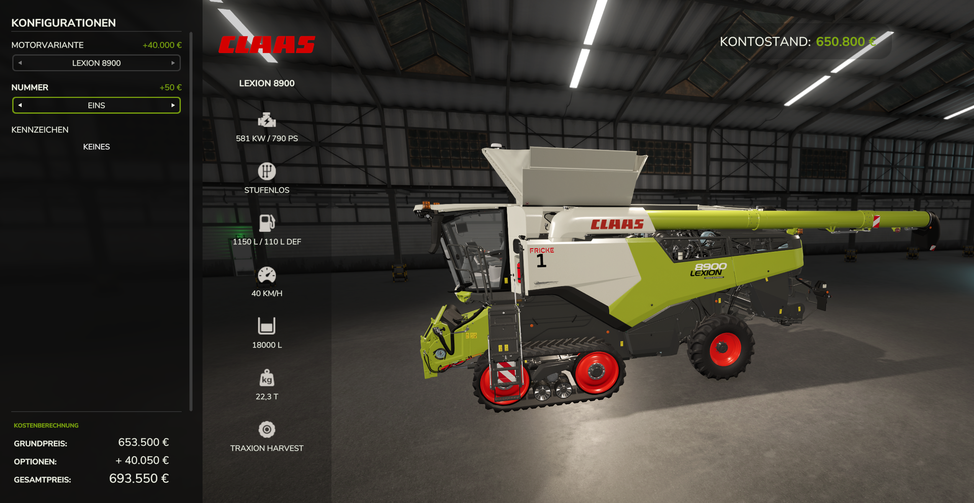 Standart Lexion V1.0 – FS25.net