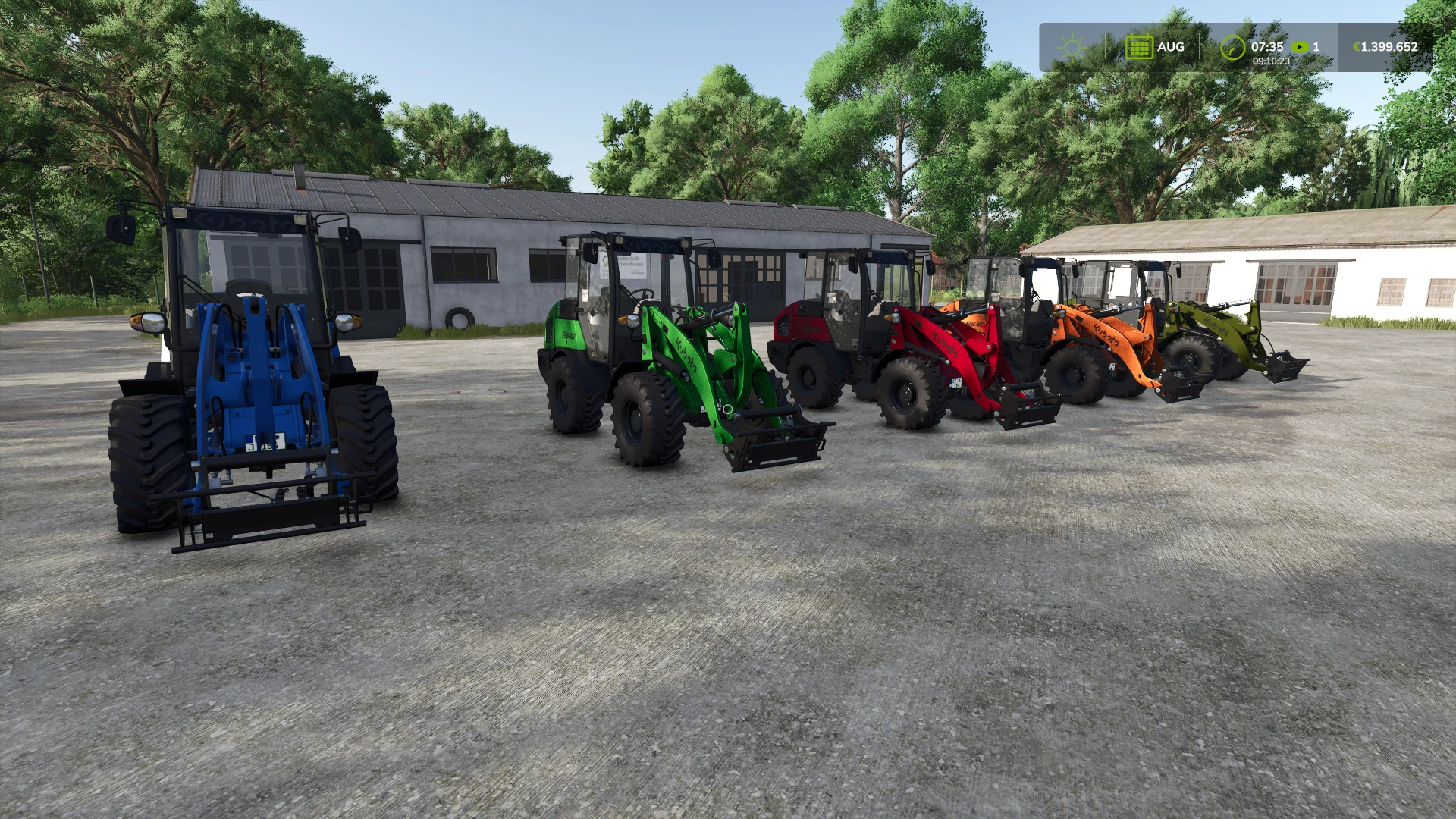 Kubota Pack with front loader attachments in multicolor V1.0.0.2 – FS25.net