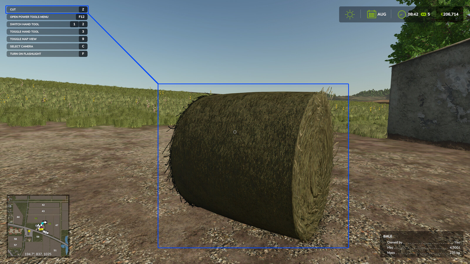 Cut Open Bale V1.0 – FS25.net