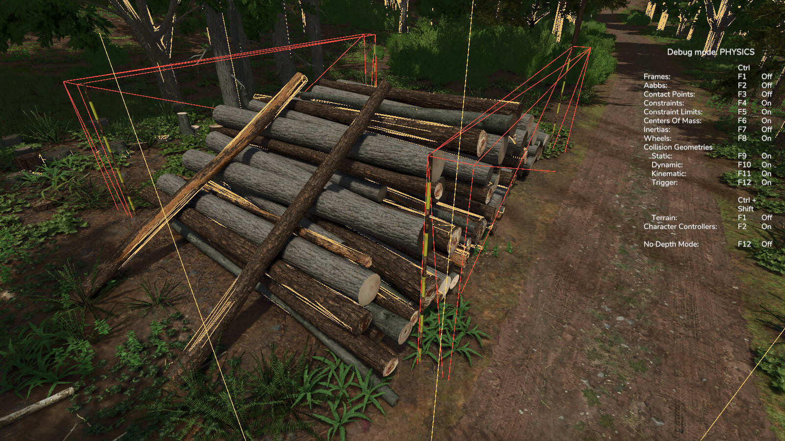 Log Piling Area With Invisible Wall V1.0 – FS25.net