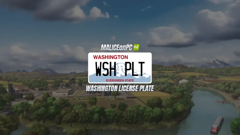 Washington License Plate V1.0 – FS25.net