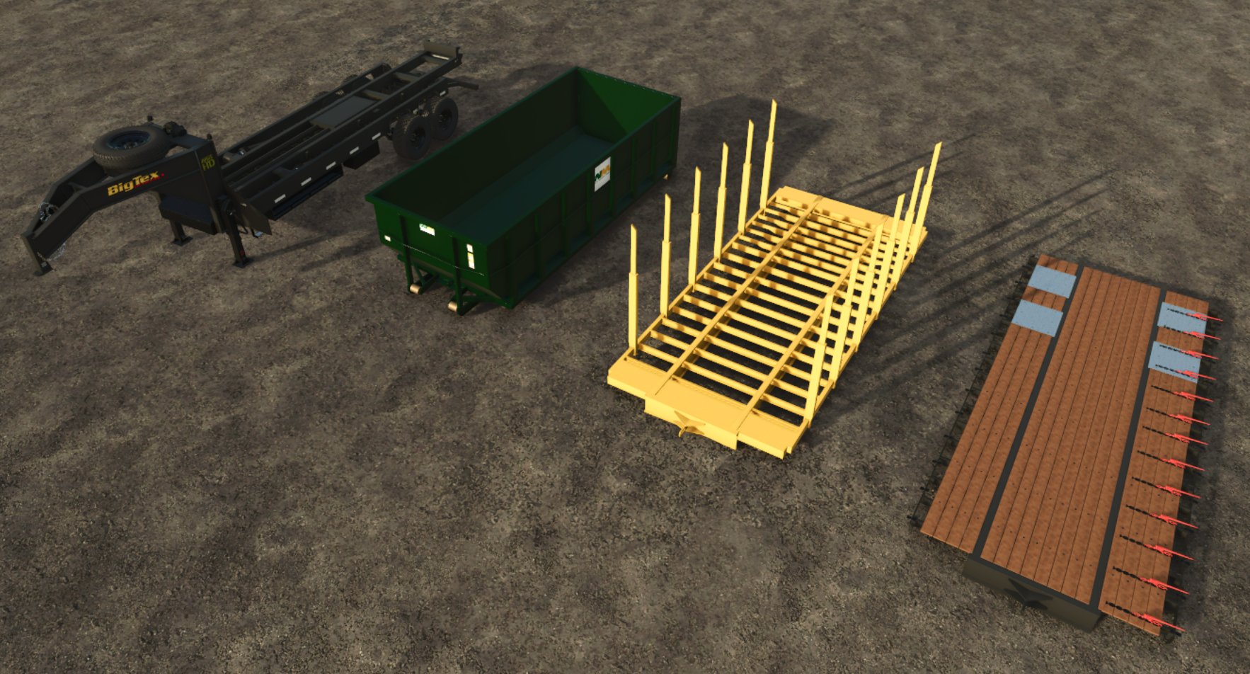 Big Tex Roll-off trailer V1.0 – FS25.net